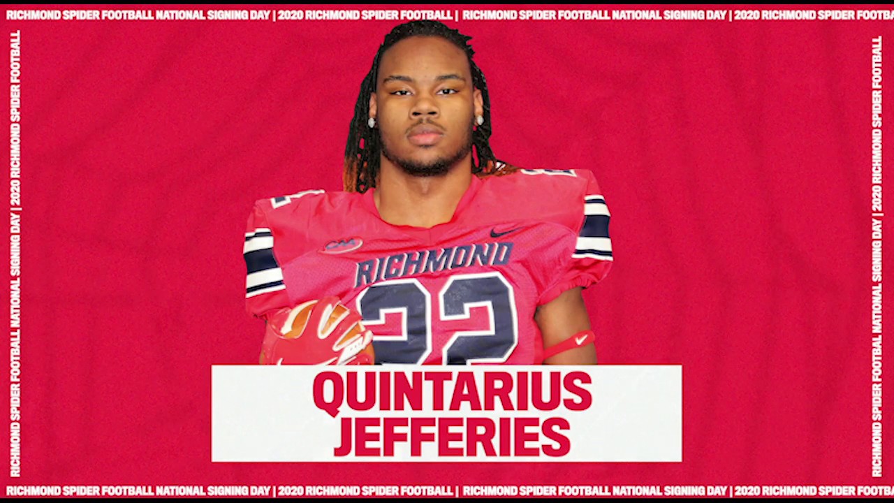 Quintarius Jefferies - Richmond Football - National Signing Day - YouTube