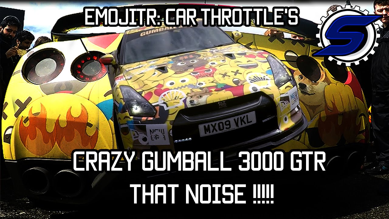 EmojiTR: Car Throttle's Crazy Gumball 3000 Nissan GTR That Noise - YouTube
