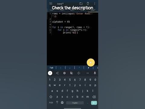 Python Program to Print Right Triangle Character Pattern #shorts # ...