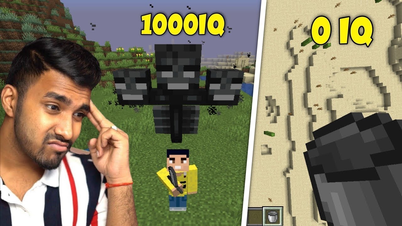 Gamers 0IQ Vs 1000IQ Moments In Minecraft Techno Gamerz, GamerFleet, Khatrnak Ishan,Yes Smarty ...