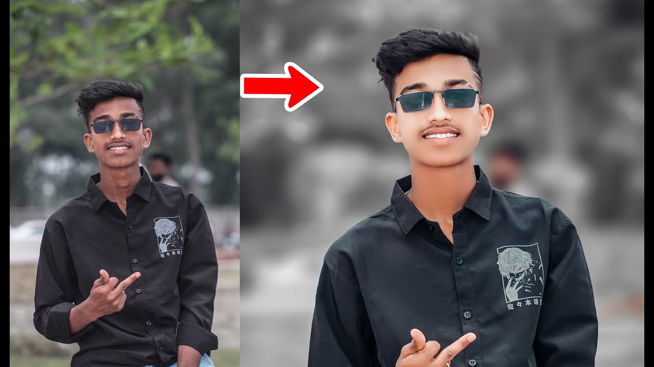 Professional Black Tone in Photoshop cc ।। Camera row Colour Grading ...