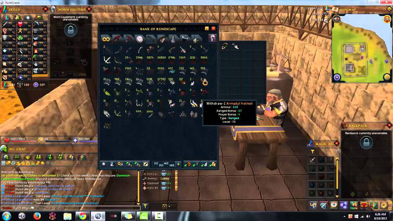 Runescape bank video - YouTube