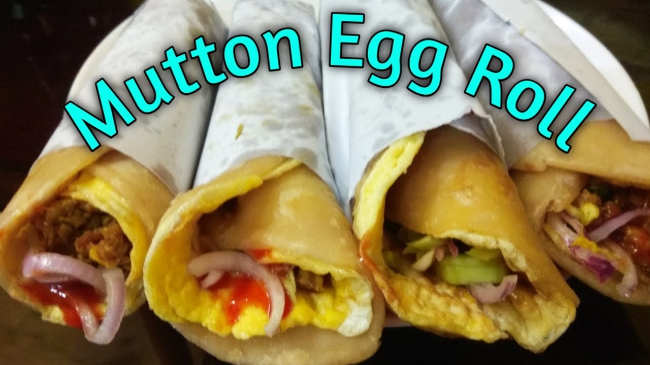 Mutton Egg Roll/Kolkata Street food style Mutton Egg Roll Recipe ...