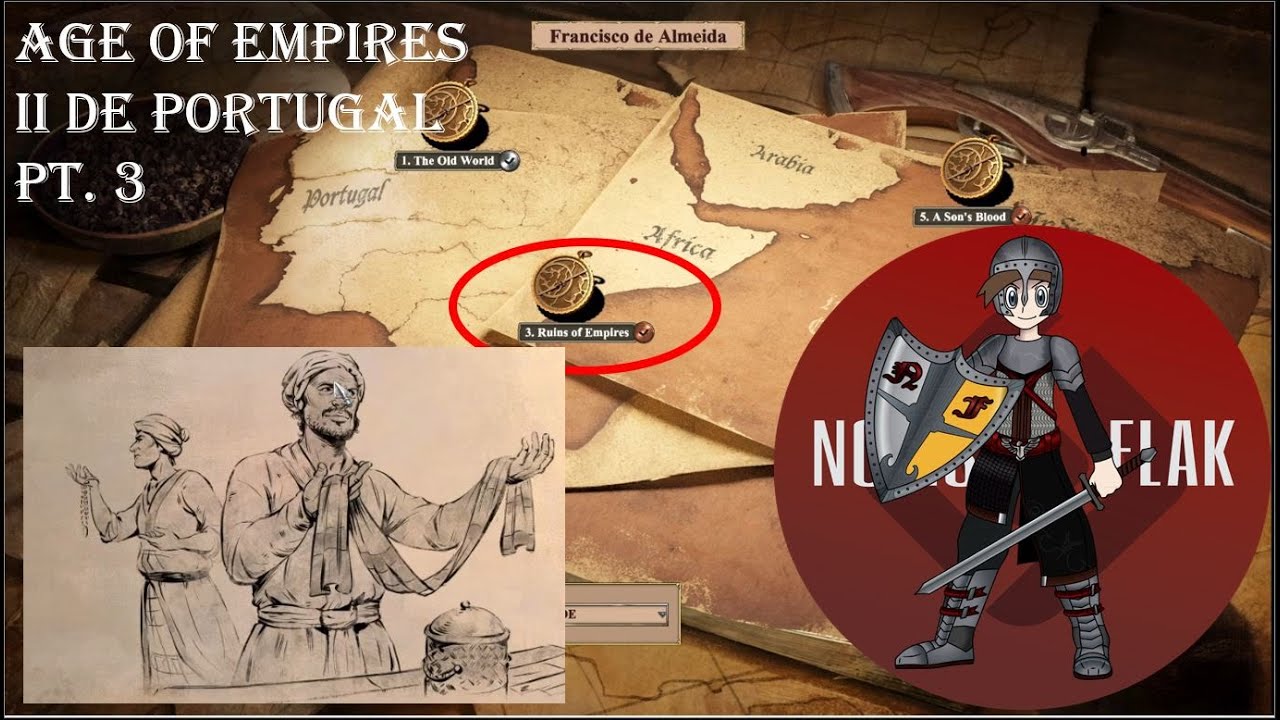 AOE II DE Portugal (Mission 3) Ruins of Empires - YouTube