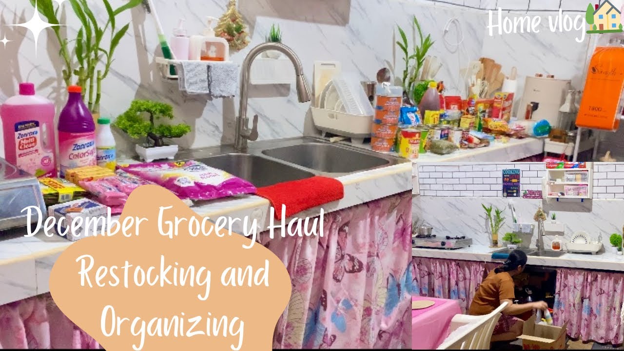 DECEMBER GROCERY HAUL | RESTOCK AND ORGANIZE WITH ME | GETTING READY ...