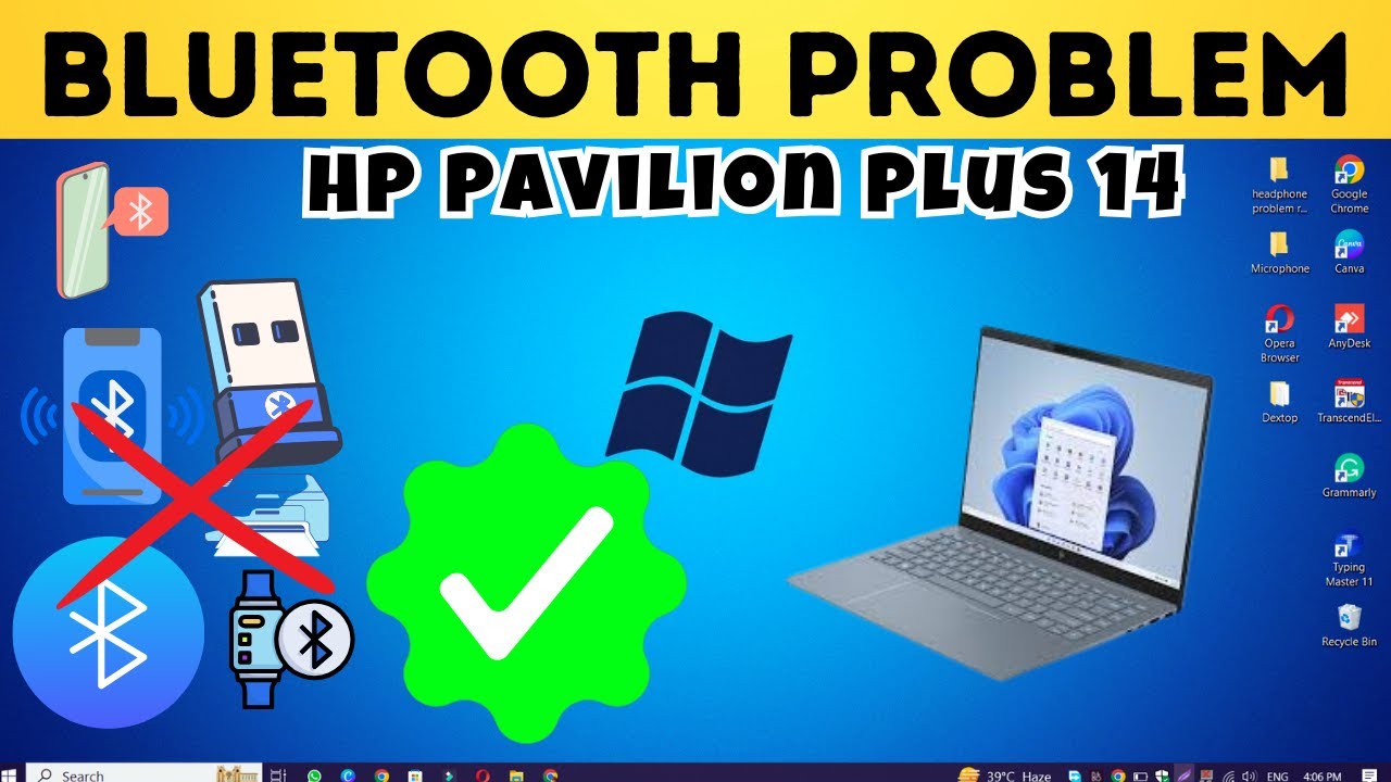 How to Solve HP Pavilion Plus 14 Bluetooth Connection Problem Windows ...