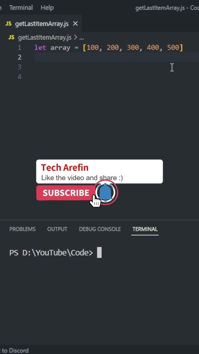 Get Last Item Of Array In Node Js Javascript Shorts Javascript