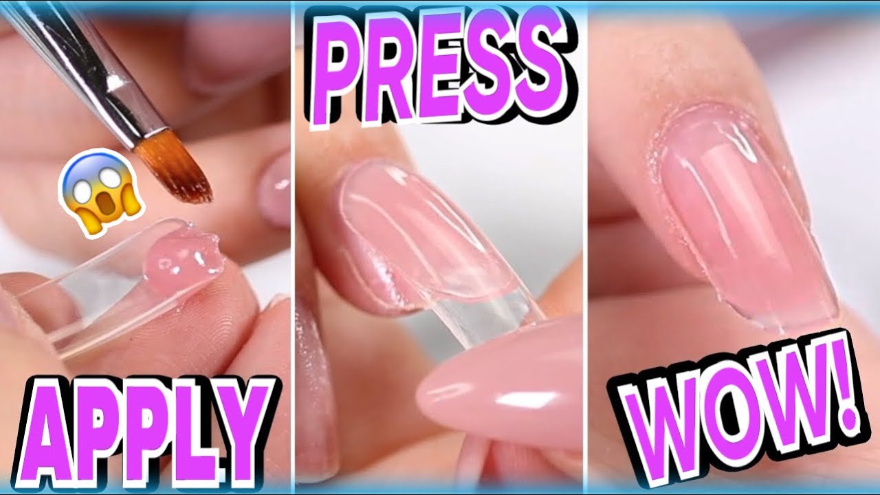 Poly gel nail extension || how to do poly gel nail extension at home ...