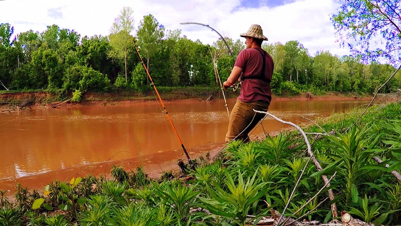 Fishing a River Current Seam (MONSTER Takedowns!) - YouTube
