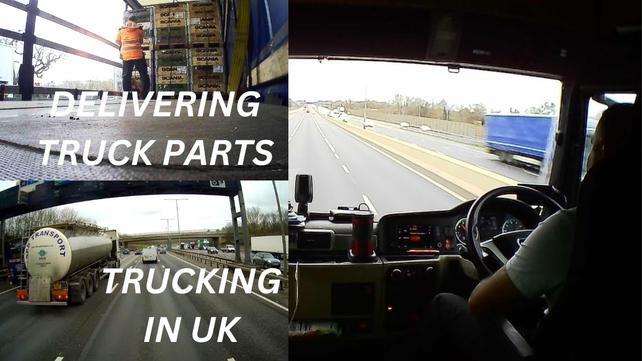 Punjabi Truck Driver In UK, Delivering Truck Parts At Reading South ...