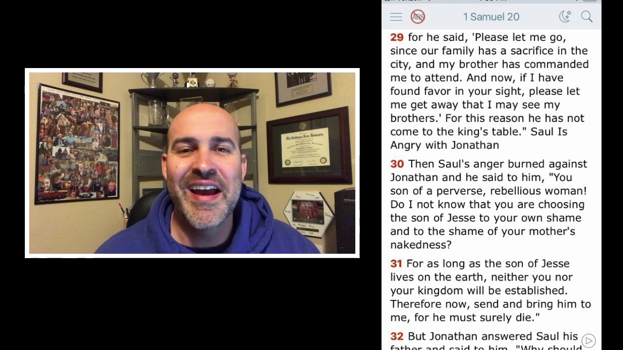 1 Samuel 20 - Covenant Between David & Jonathan - YouTube