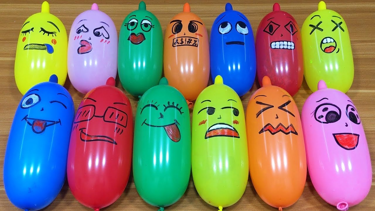 Making Slime With Giant Balloons - Only Popping Compilation - YouTube