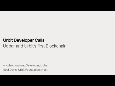 Developer Call: Uqbar and Urbit’s first Blockchain - YouTube