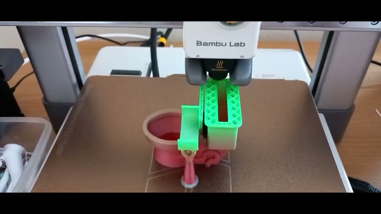 Bambu A1 Filament poop catcher - YouTube