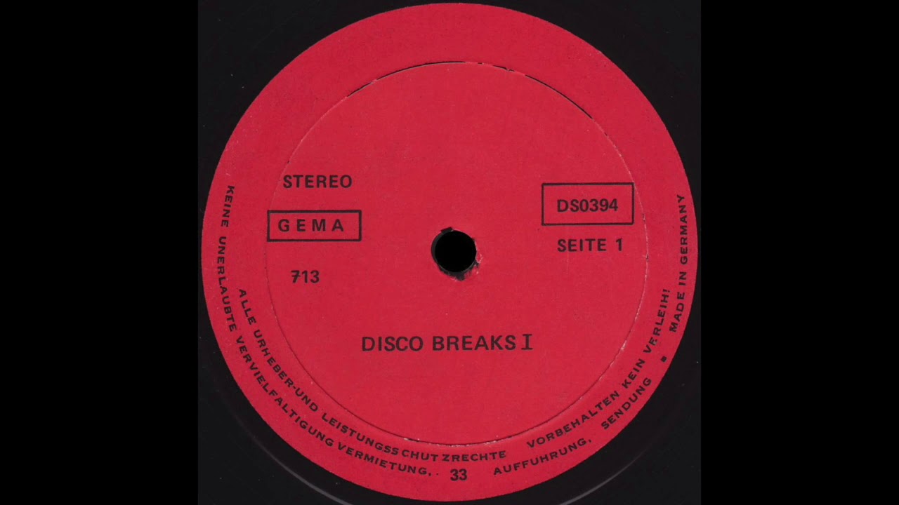 DISCO BREAKS 1 * Peter Slaghuis * No Label 713 - YouTube
