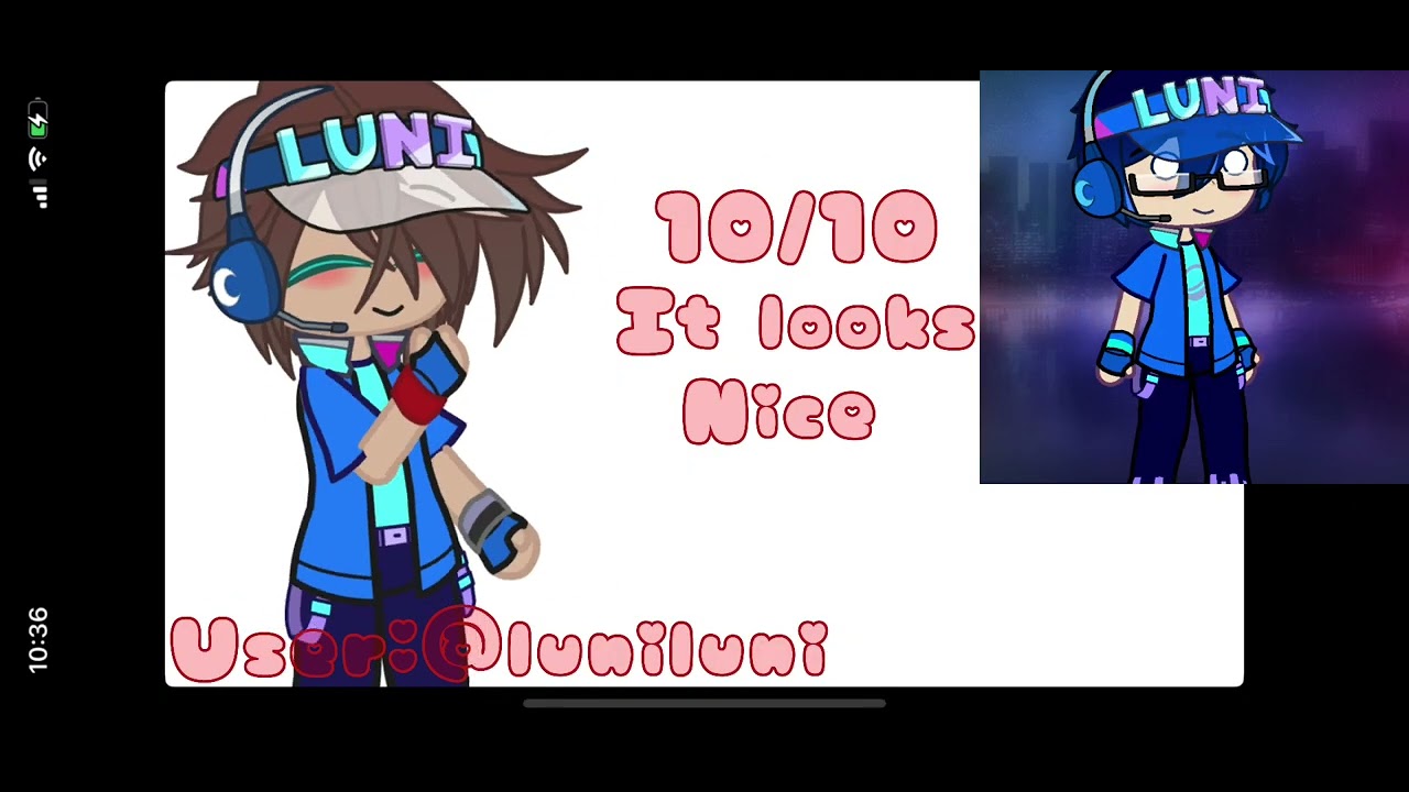 I took an screenshot for the Luni one on my Gacha club, pt.4 btw ...