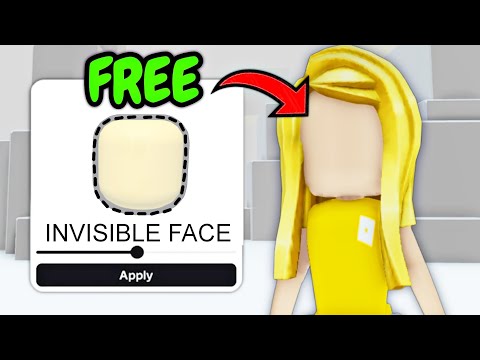 How to Get INVISIBLE FACE! Roblox