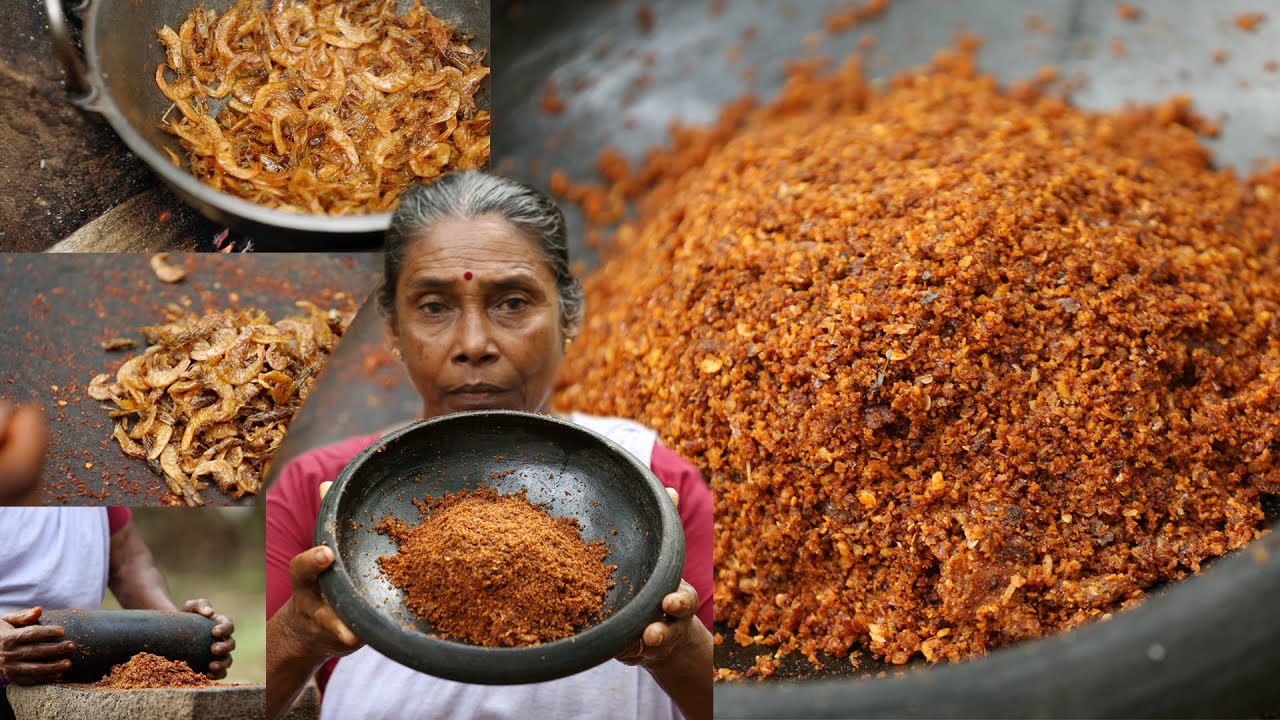 ഉണക്ക ചെമ്മീൻ ചമ്മന്തി പൊടി | Dry Prawns Chutney Powder - Chemmeen ...