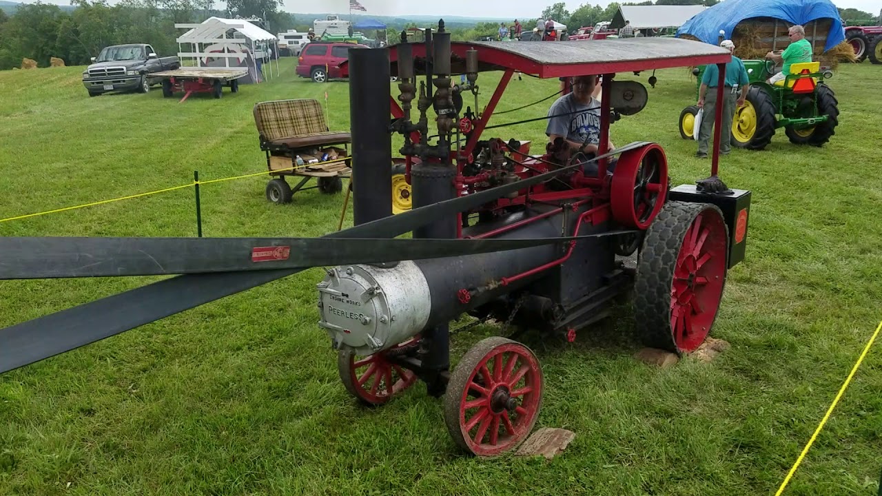 1/2 Scale Peerless Steam Engine on Baker fan. - YouTube