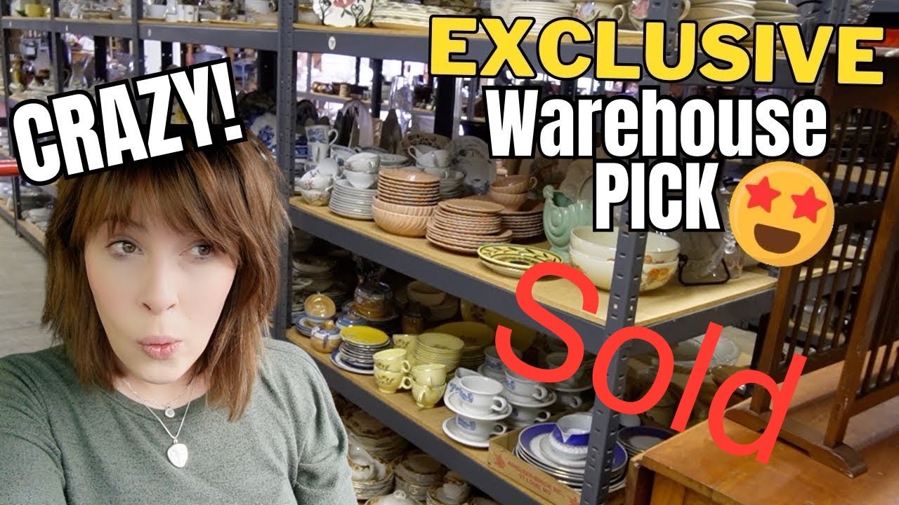 SOLD | CRAZY! Exclusive Warehouse Pick | Shop With Me | Reselling - YouTube
