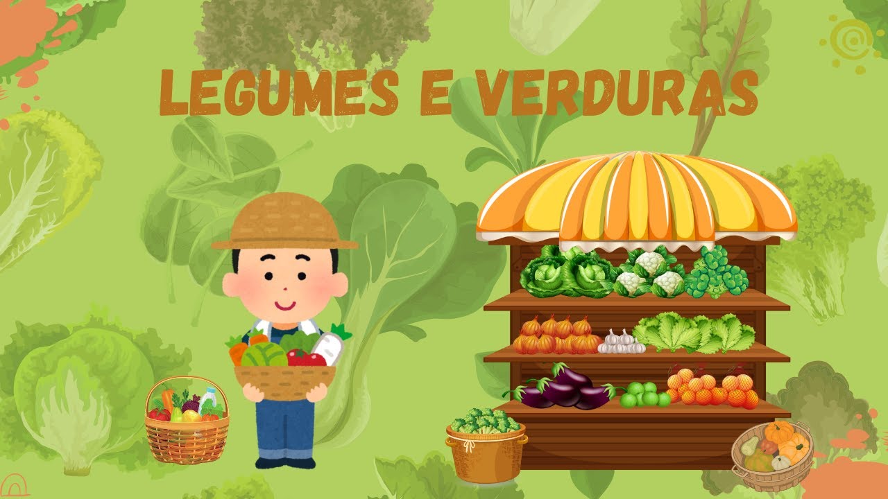 Conhecendo o nome de legumes e verduras - Vocabulário para crianças ...