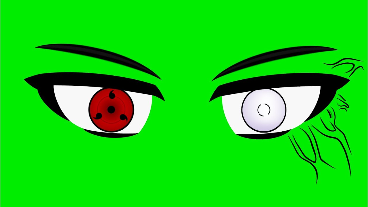 Sharingan and Byakugan awakening green screen with sound effect ...