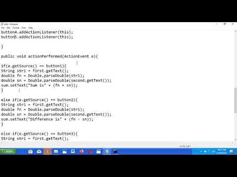An applet calculator using java - YouTube