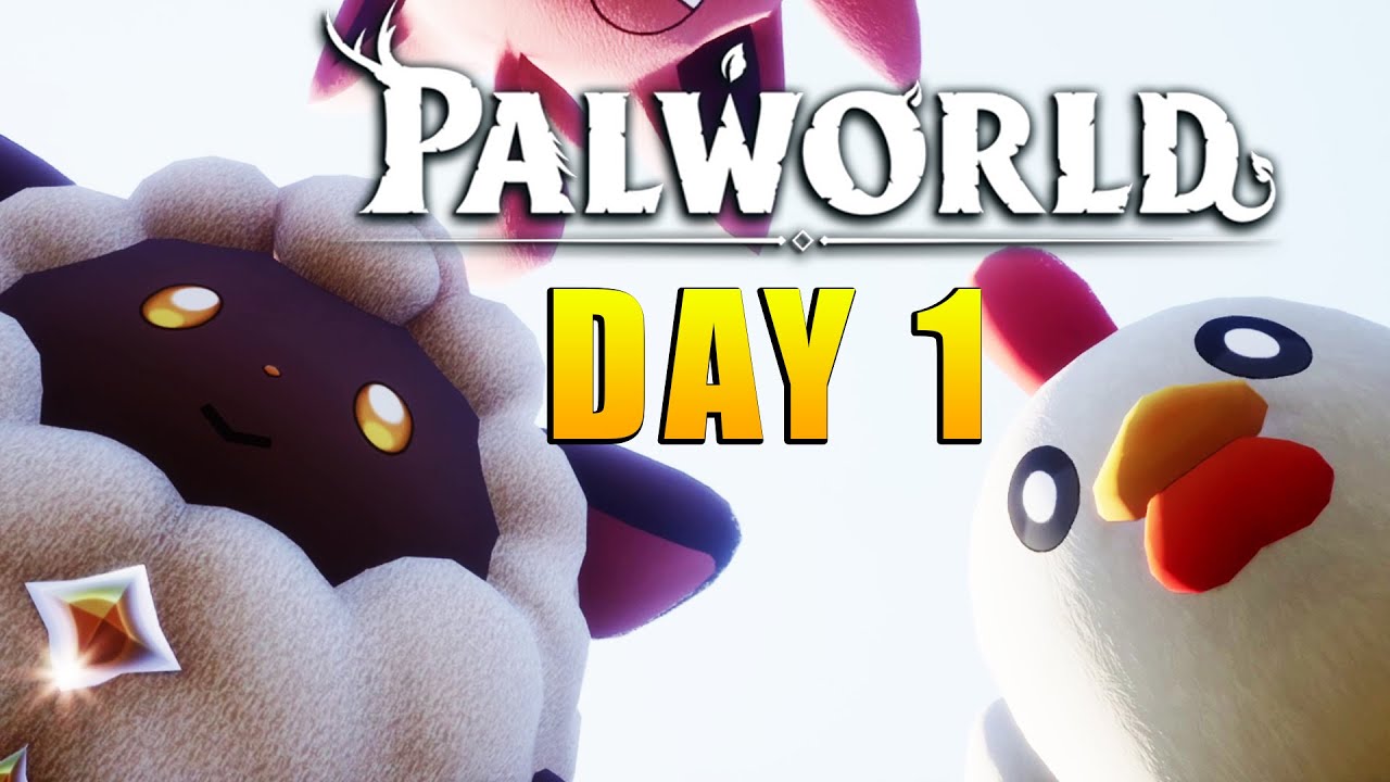 PALWORLD Day 1. First time in the game. Palworld gameplay ⏩ Palworld #1 ...