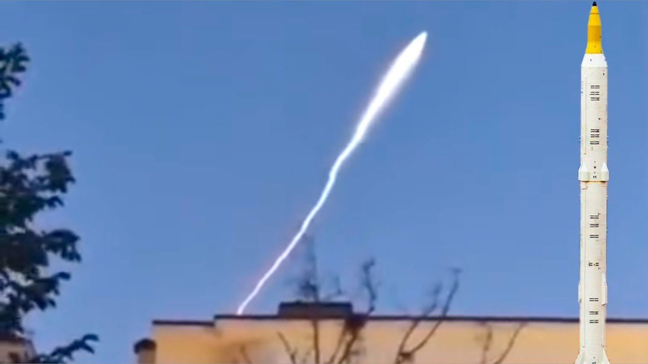 Запуск баллистической ракеты Sejil Ирана - YouTube