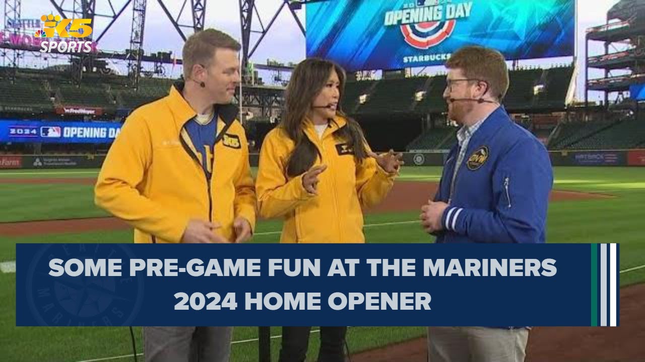 Some pre-game fun at the Mariners 2024 home opener - YouTube