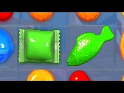Candy Crush: CRAZY FISH & WRAPPED BOMB COMBO!!