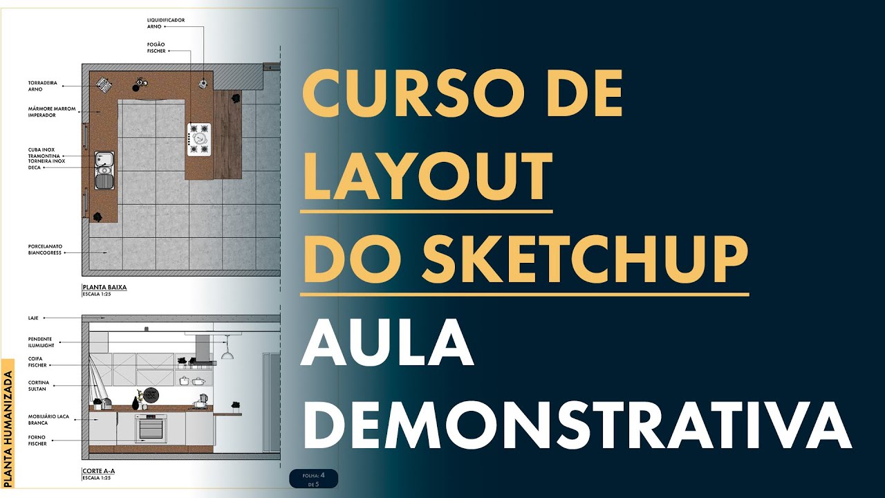Curso de Layout do Sketchup Avançado - Aula Demonstrativa - YouTube