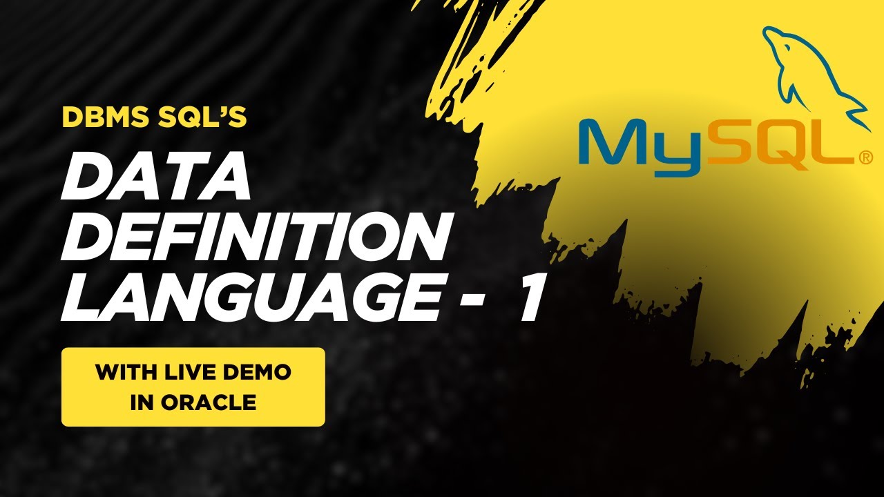 Data Definition Language - Part 1 | SQL ORACLE Live Demo | Database ...