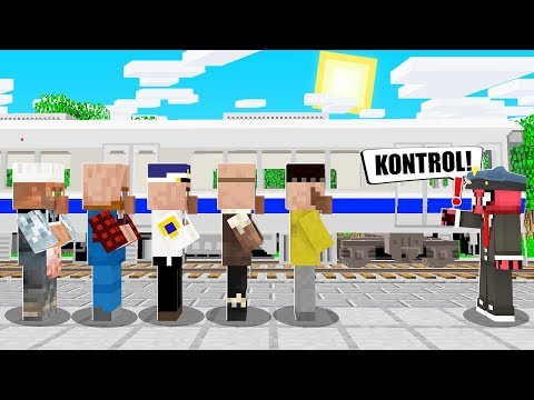 FAKİR KÖYDE TREN KONTROLÜ YAPTI! 😱 - Minecraft