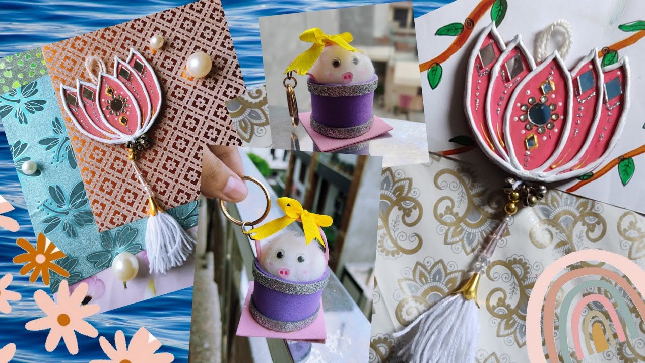 How do you make custom keychains at home? | Cardboard crafts for home ...