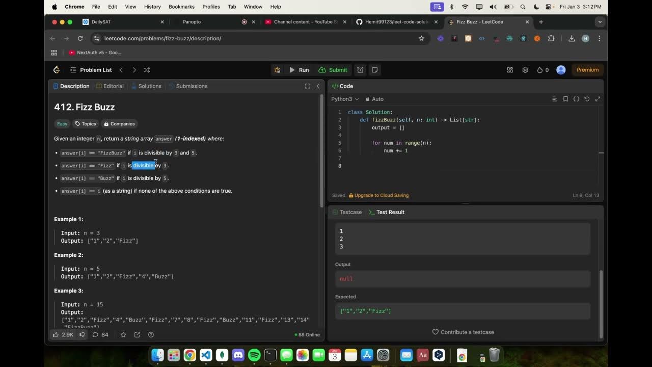 Leetcode 412 solution - YouTube