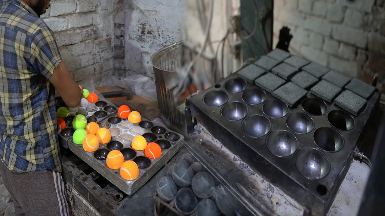 Amazing Technique or Making Tennis Ball | How Tennis Balls are Made in ...