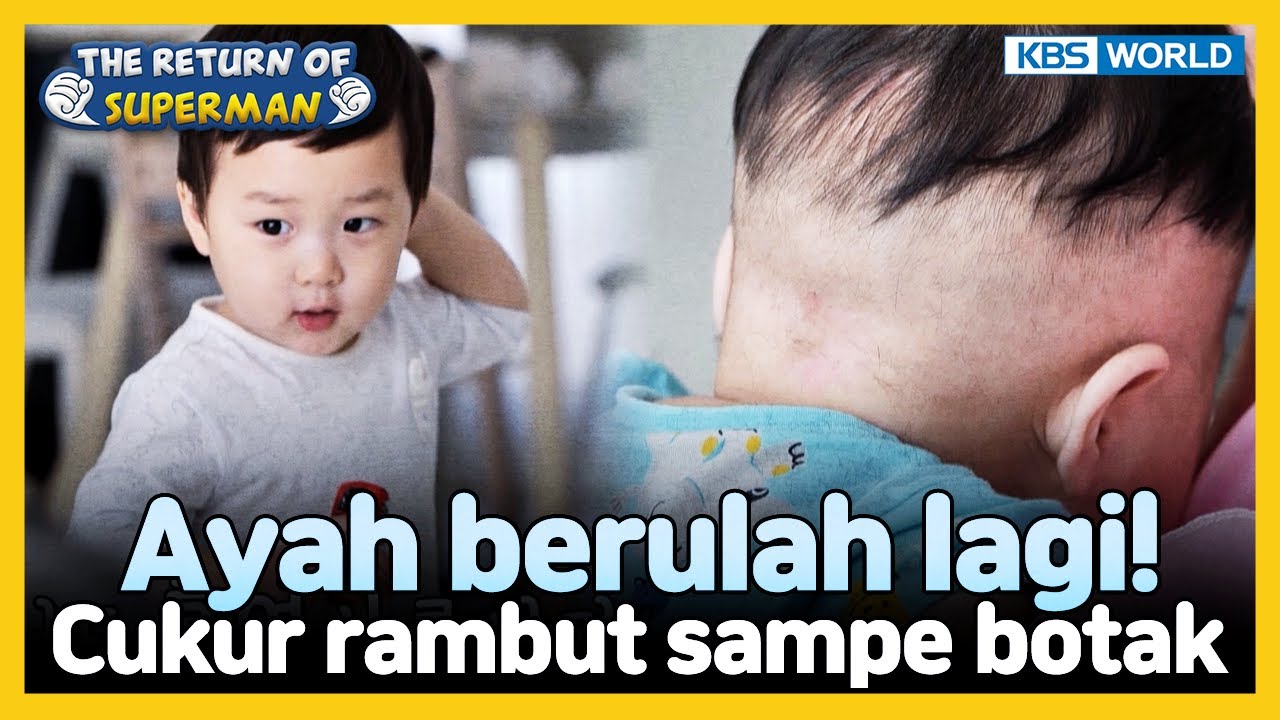 [IND/ENG] Jungwoo pertama kali potong rambut! | The Return of Superman ...