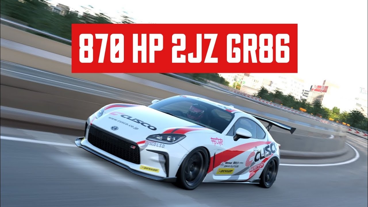 870 HP Toyota GR86 (2JZ Engine Swap) - Gran Turismo 7 - YouTube