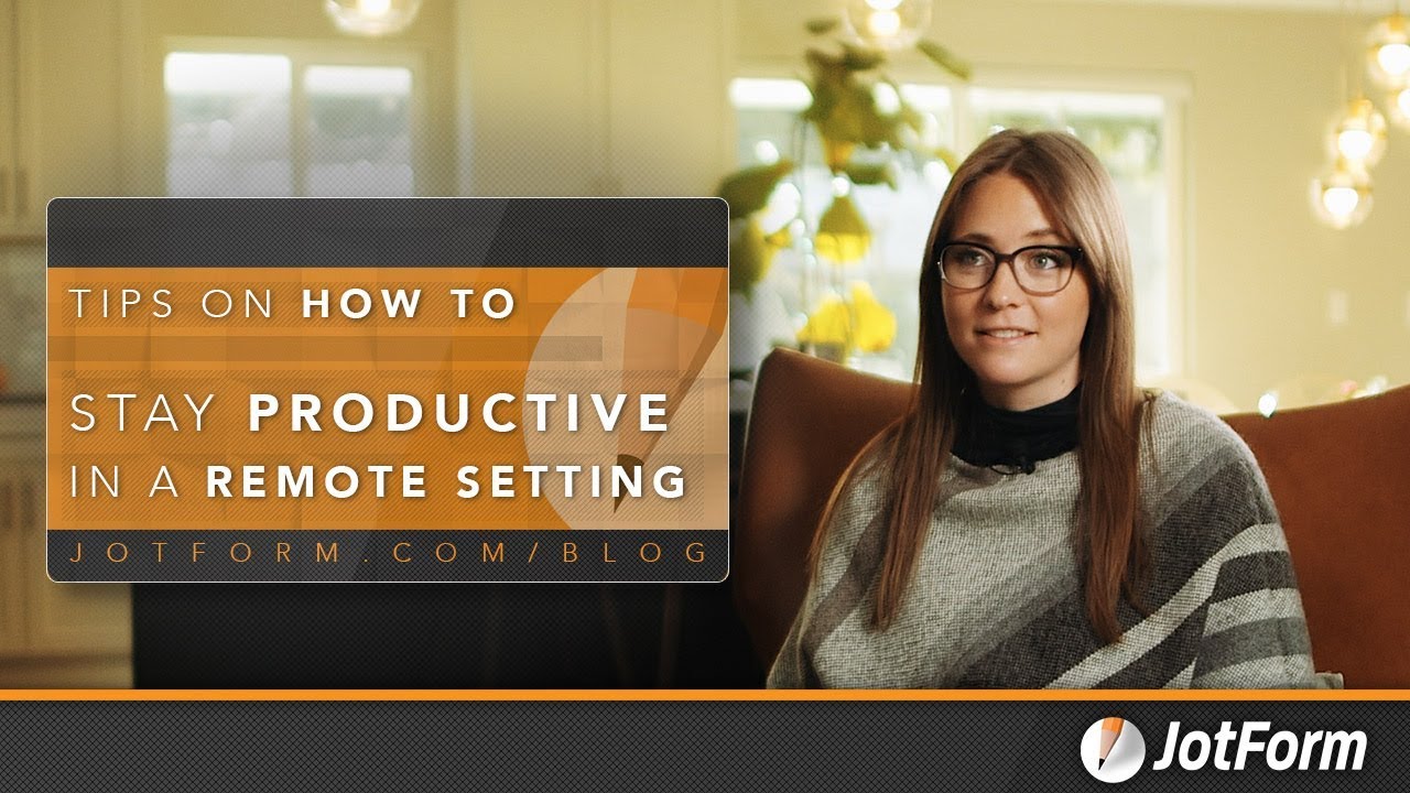How to stay productive in a remote setting - YouTube