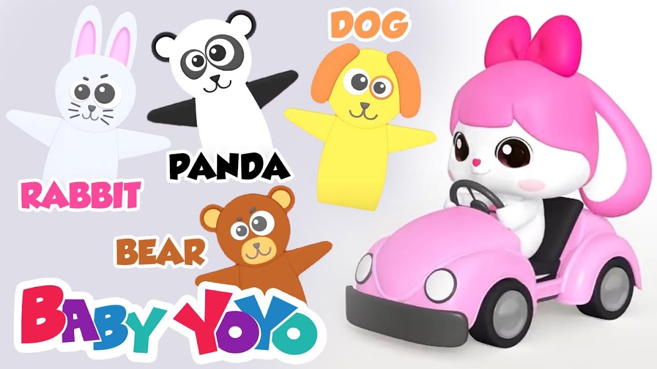 Learn Animals Names with Baby Yoyo, Kids Rhymes and Cartoon Videos ...