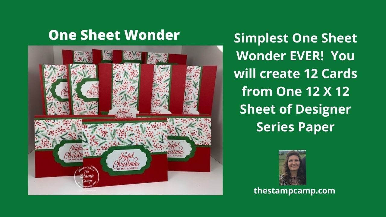 🔴How To Create The Simplest One Sheet Wonder Cards Ever! - YouTube