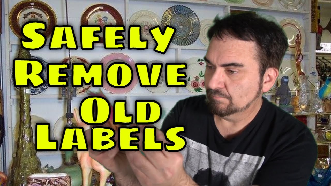 Safest Way To Remove Labels From Old Items - YouTube