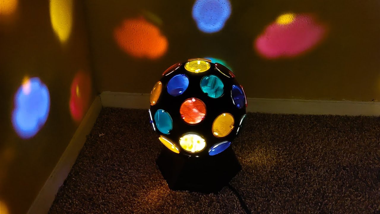 Vintage 2000s RadioShack Rotating Disco Ball Of Light. - YouTube