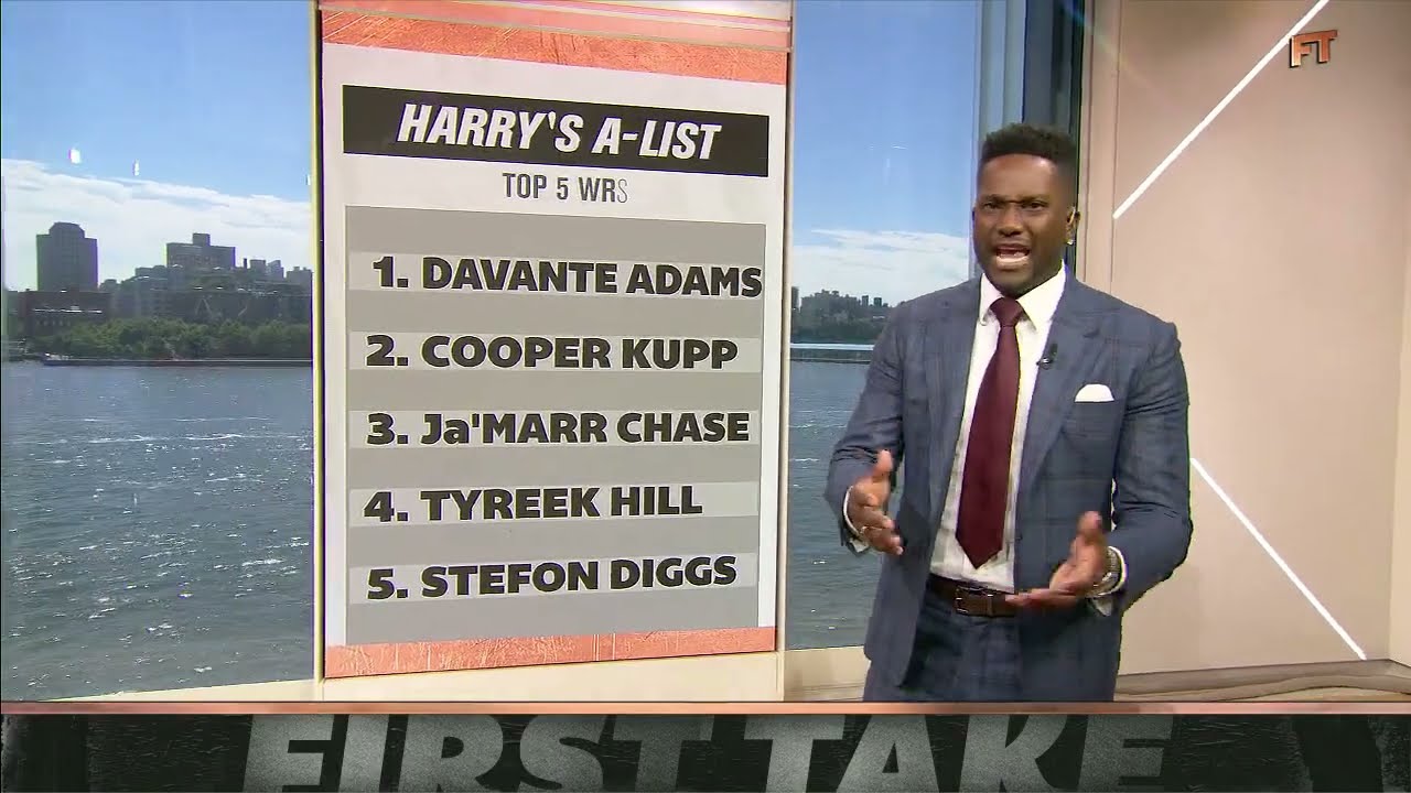 The Top 5 WRs across the NFL, according to Harry Douglas | First Take ...