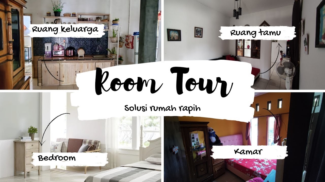 ROOM TOUR, Rumah desa simpel dan pastinya adem - YouTube