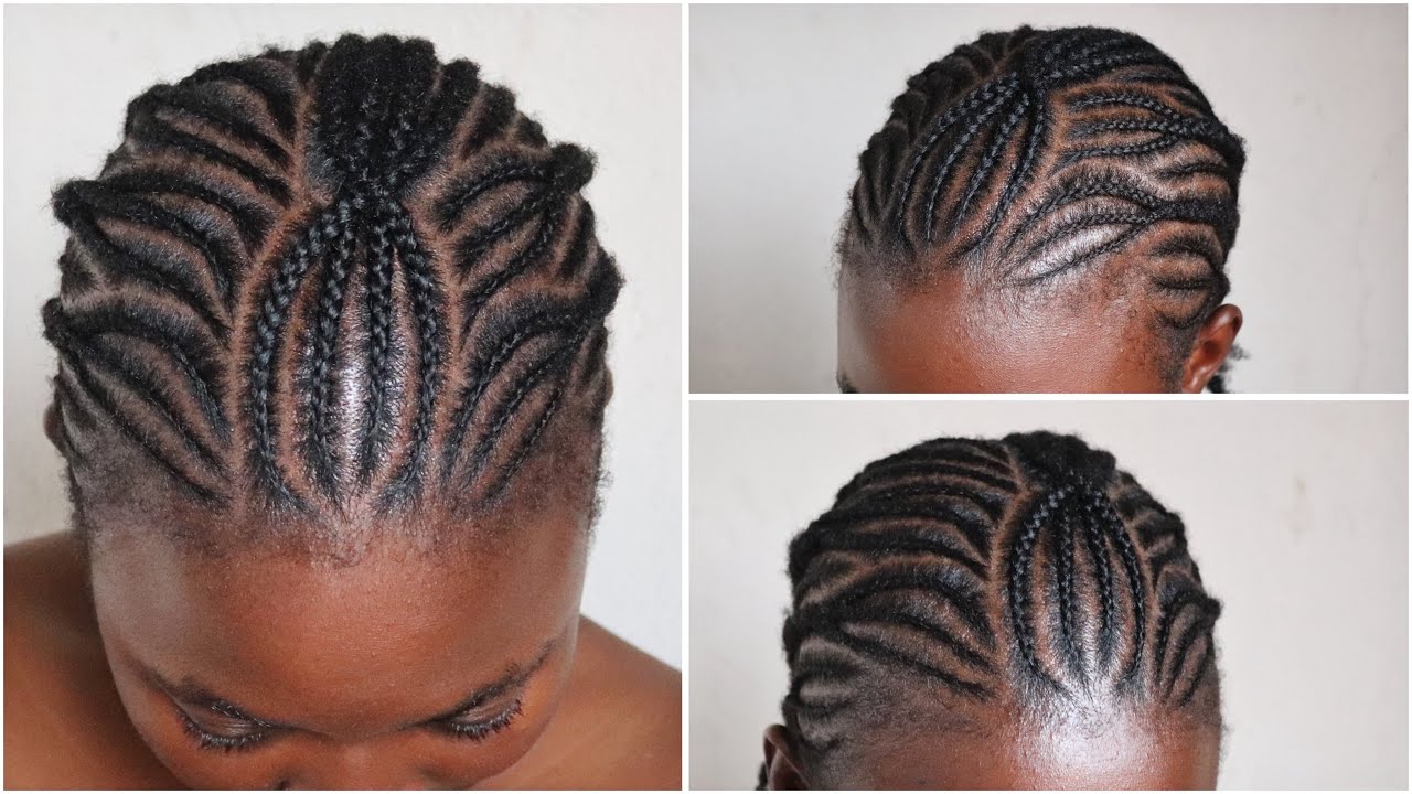 Watch me braid CORNROWS using ANOTHER METHOD - YouTube