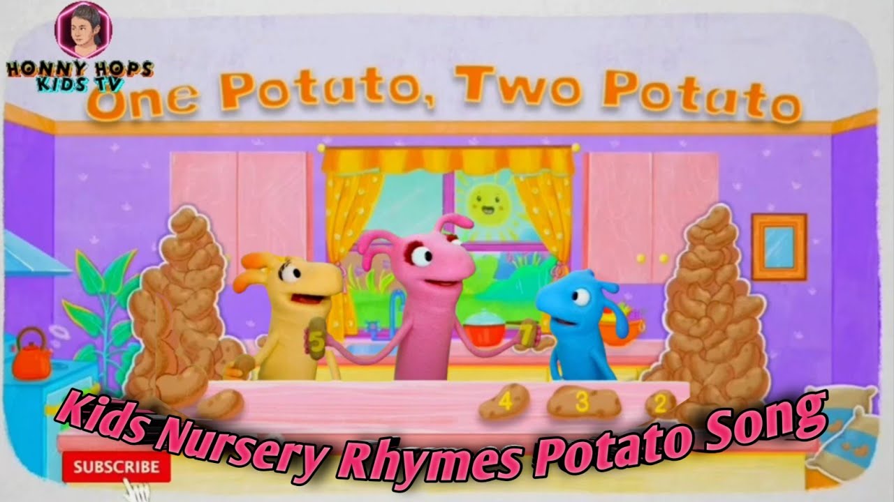 (One Potato Two Potato) Kids Nursery Rhymes 123 Potato English Song 💃🧚🕺 ...