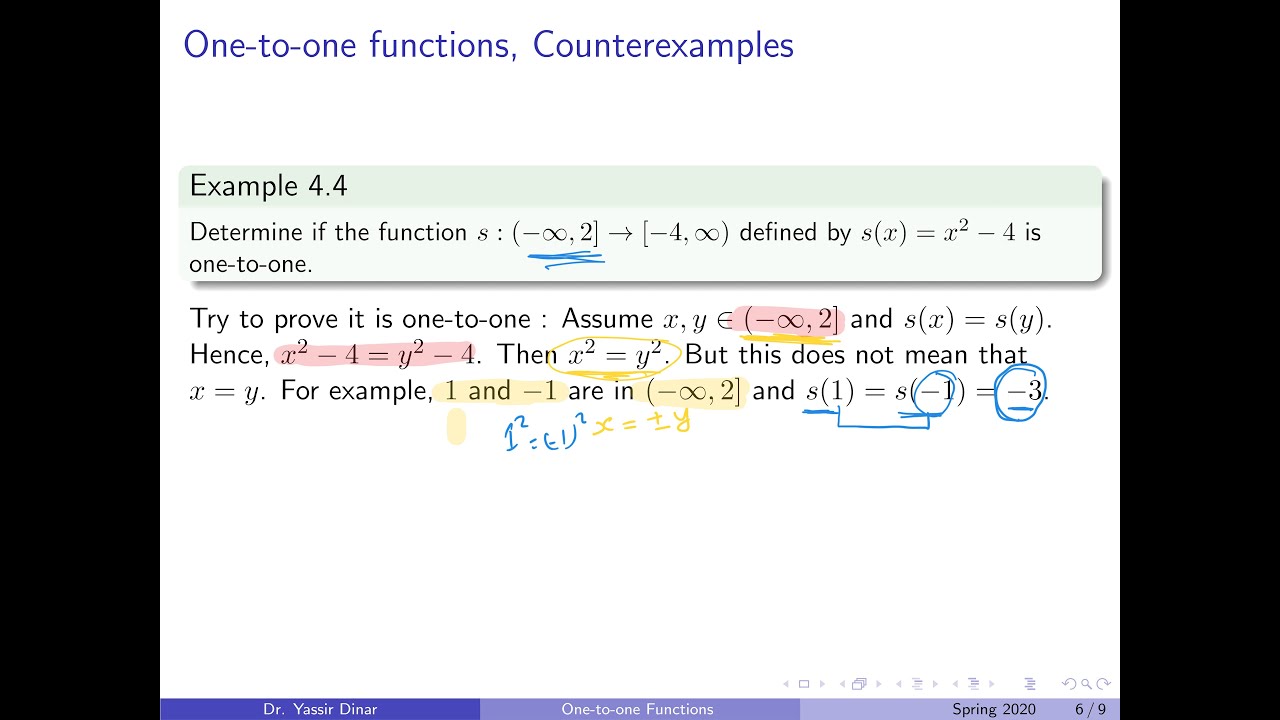 One to one Functions part 2 - YouTube