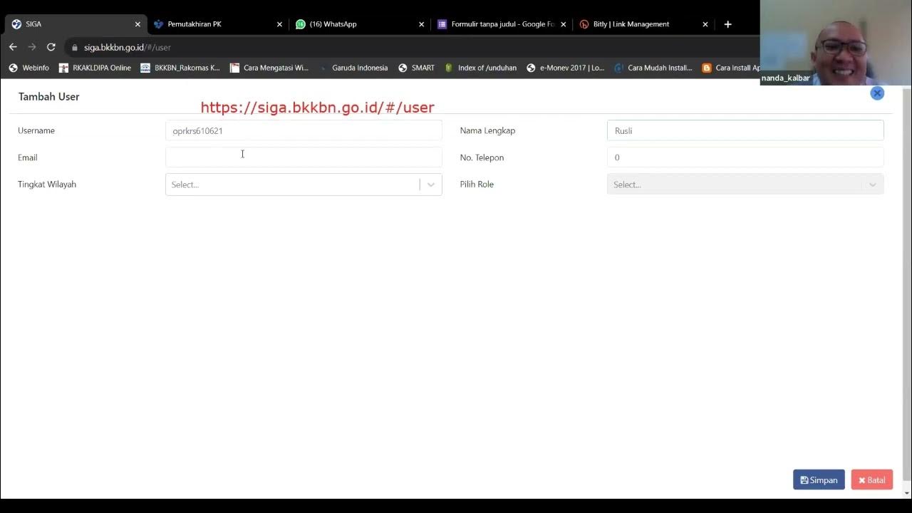 cara membuat user operator verval KRS 2023 - YouTube